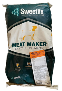 Sweetlix Meat Maker Goat Supplement with Rumensin - Pierce Milling Inc.